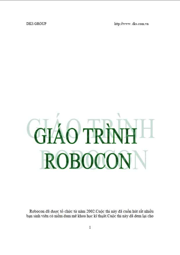 Giáo trình Robocon | Mê Tải Sách